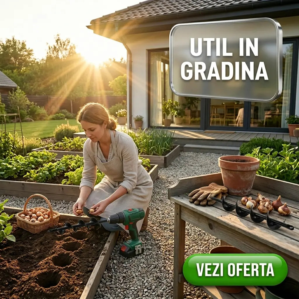 Burghiu 5x22+1 set manusi gradinarit+cadou – SuperProduse